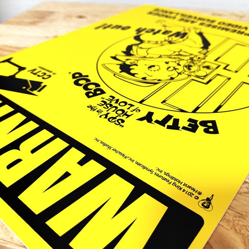 サインボード 看板 Betty Plastic Sign Board BT DOGS 24時間監視中 Betty Boop プレート ガレージ : bt-24hour : Zippoタバコ ...