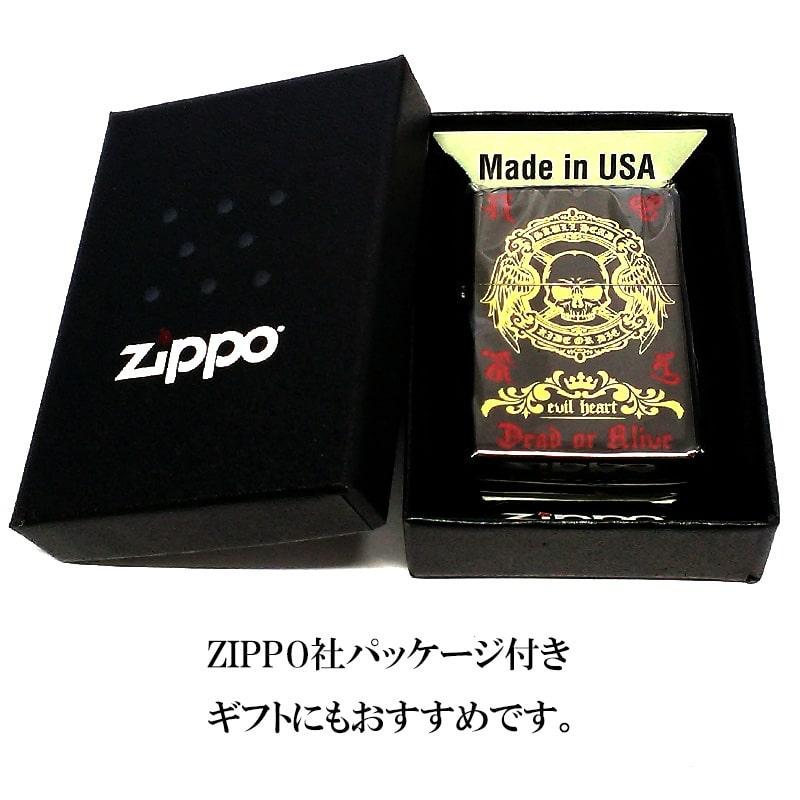 ZIPPO 特価品 デッドオアアライブ ブラックジェネレーション ジッポ かっこいい ライター ハード 黒金 赤 鏡面仕上げ 23k ...