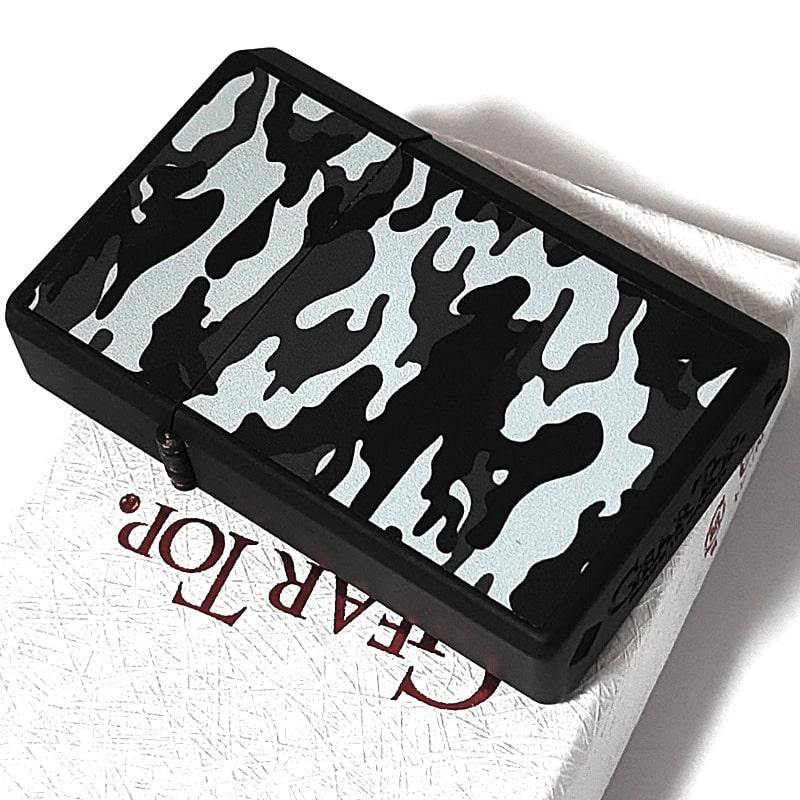 ZIPPO ギアトップ ライター カモシリーズ ブラック GEAR TOP オイルライター カモフラージュ 迷彩 おしゃれ かっこいい : Zippoタバコケース喫煙具のハヤミ - 通販 ...