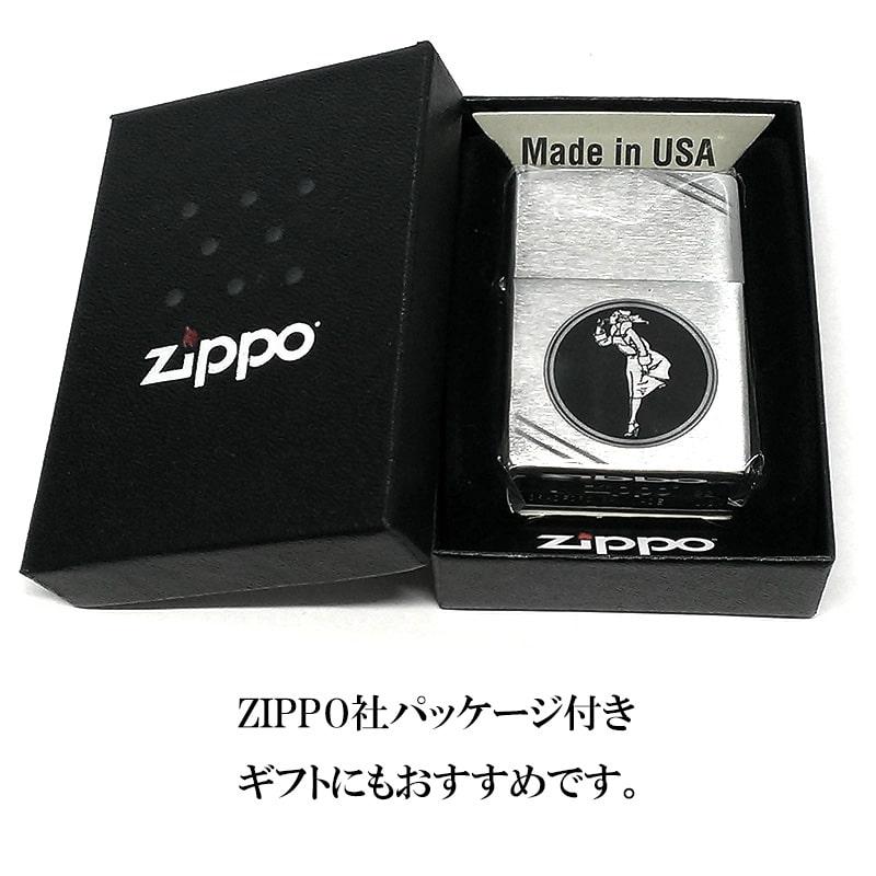 ZIPPO ライター オールドデザイン Windy ウィンディ ガール ジッポ シンプル かわいい シルバー レトロ レディース ...