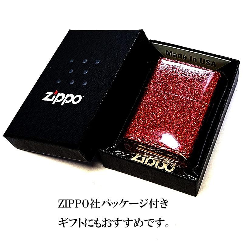 ZIPPO（ジッポー） グリッターレザー 全面ラメ加工 ジッポ ライター レディース 綺麗 レッド グリッターカラー かわいい 女性 ...