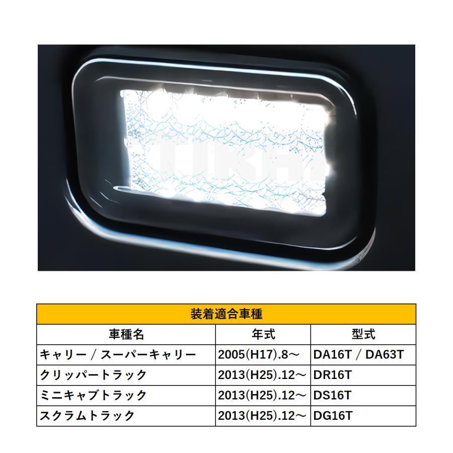 ミニキャブ トラック DS16T LED バックランプ ユニット 高輝度 12発 インナーメッキ 軽トラ : HAYARIYA - 通販 - Yahoo!ショッピング