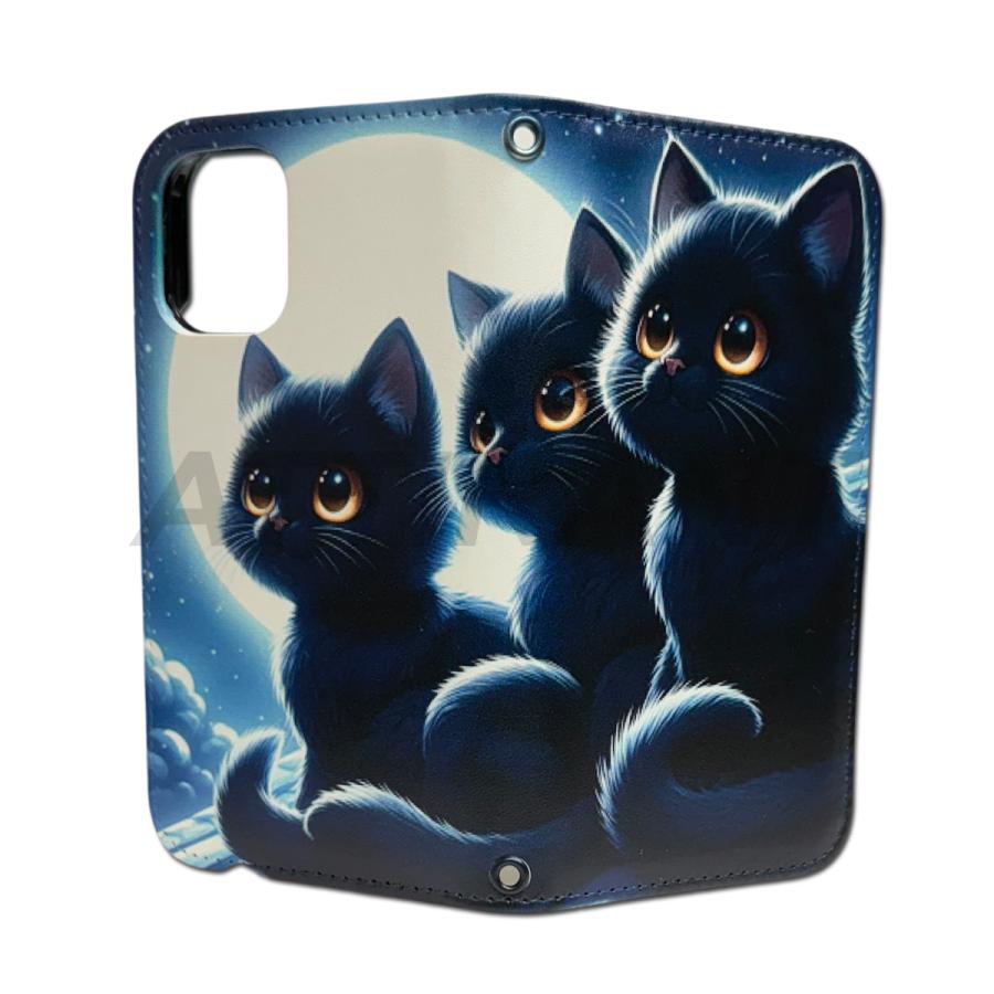 iPhone 13 ケース 手帳型 カバー Pro mini ProMax 黒猫 くろねこ 月夜 かわいい オシャレ アイフォンケース 爆買 : HAYARIYA - 通販 - Yahoo ...