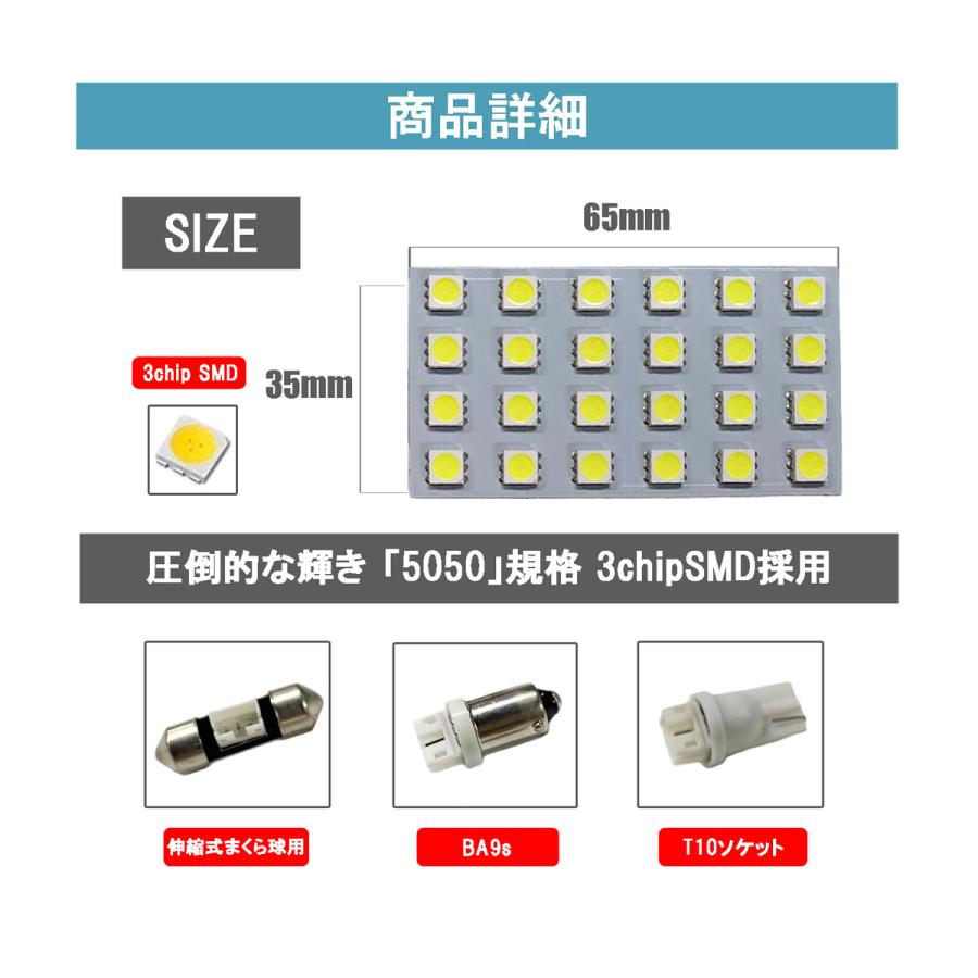 ハスラー MR52S MR92S LEDルームランプ 高輝度 3chips 24SMD 2セット ATTIRANT : HAYARIYA - 通販 - Yahoo!ショッピング