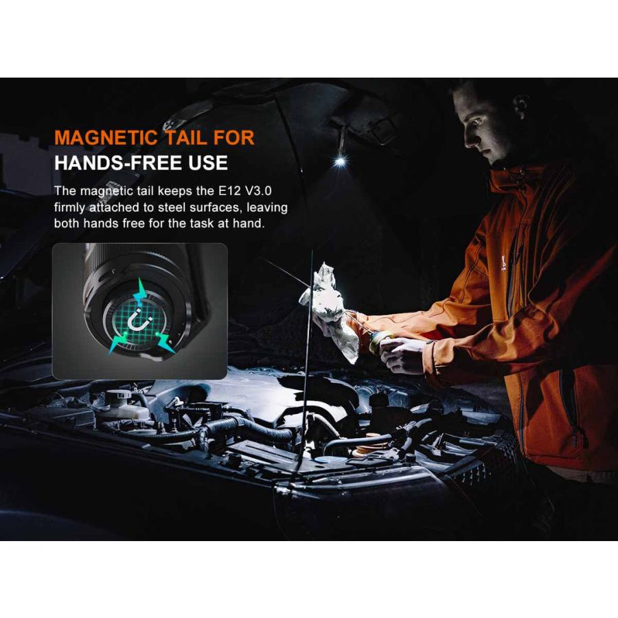 FENIX（フェニックス） Fenix E12 V3.0 フラッシュライト 最大160ルーメン 単3電池駆動 アルミニウム製 IP68防水 : ライト専門 HAYASAKI STORE ...