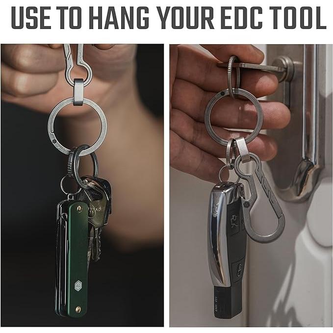 KeyUnity KA02 チタン合金キーリング 3個セット(L+M+S) シルバー キーユニティ : ライト専門 HAYASAKI STORE - 通販 - Yahoo!ショッピング