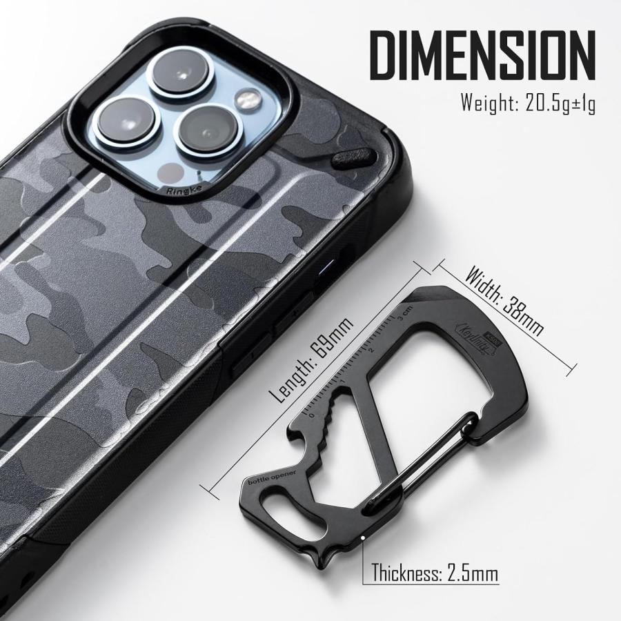 KeyUnity KS00 7in1マルチツール カラビナ ドライバー 栓抜き キーホルダー 定規 : ライト専門 HAYASAKI STORE - 通販 - Yahoo!ショッピング