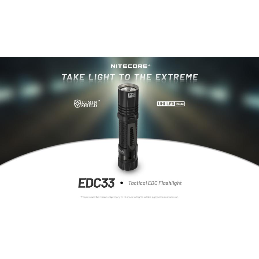 NITECORE Nitecore EDC33 フラッシュライト 4000ルーメン USB-C充電式 EDC 懐中電灯 バッテリー内蔵 ...