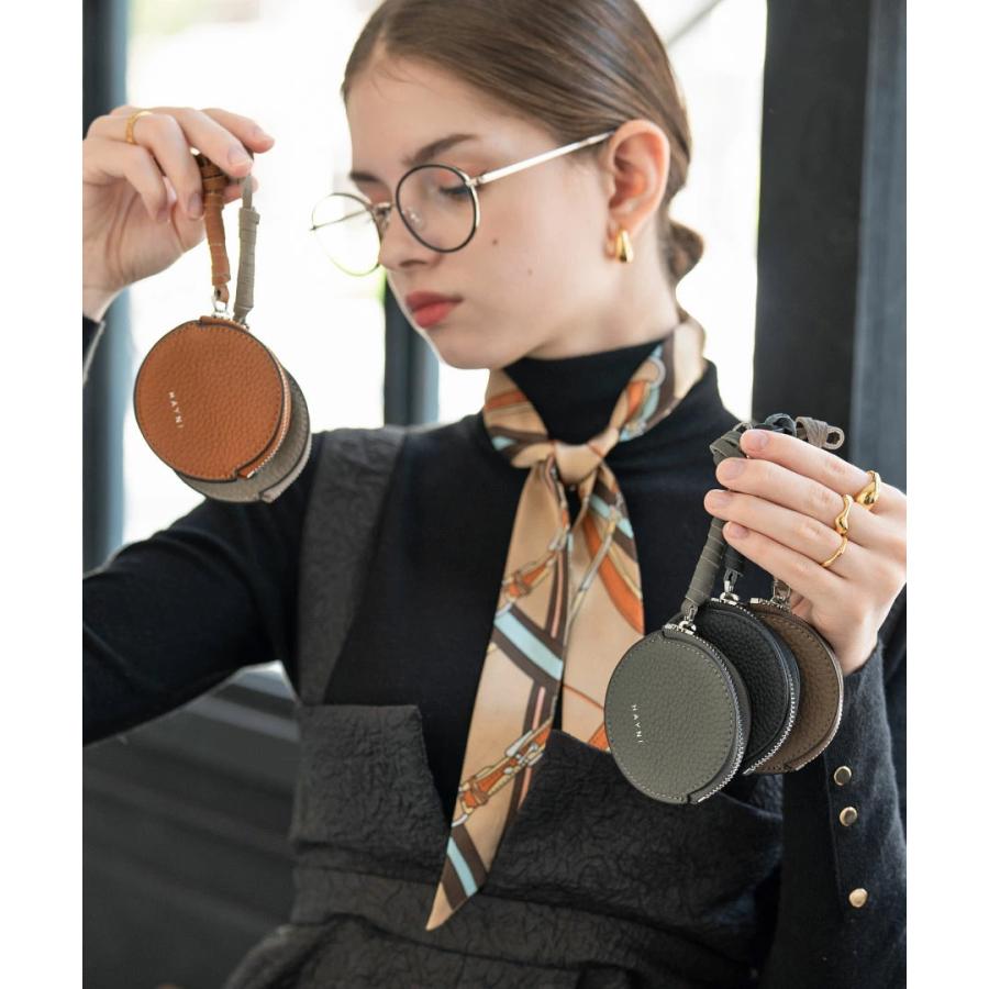 HAYNI コインケース バッグチャーム 本革 レディース「 Marl マール 」丸型 小銭入れ 大人 可愛い おしゃれ 上品 ギフト ブランド ヘイニ : バッグブランド HAYNI ...