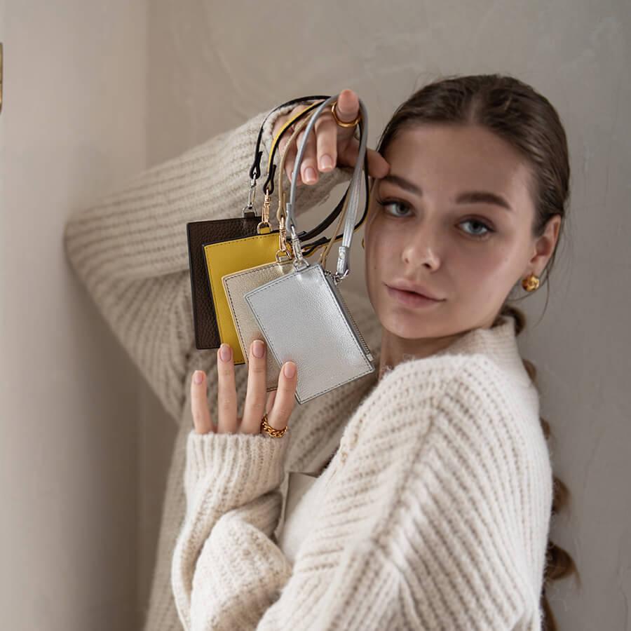 HAYNI パスケース 定期入れ レディース「 Passne パスネ 」 カードケース 革 本革 レザー 可愛い プレゼント ギフト お礼 記念品 プチギフト ブランド ヘイニ : バッグ ...