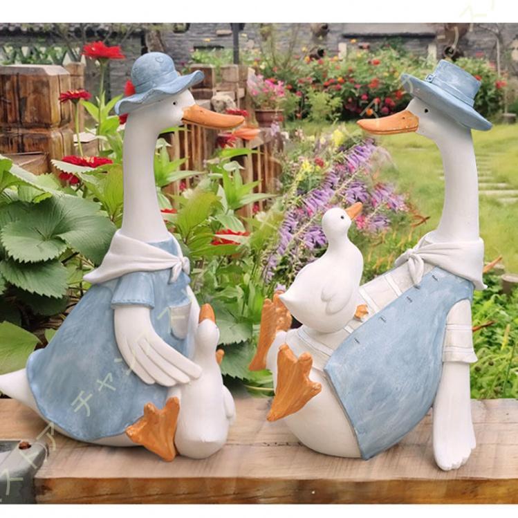 LxRx9 置物 アヒル ダック 夫婦 樹脂 北欧 ガーデニング 飾り物 庭 ガーデン おしゃれ オブジェ 大きいオーナメント カントリー雑貨 :haze2-leciax40704215 ...