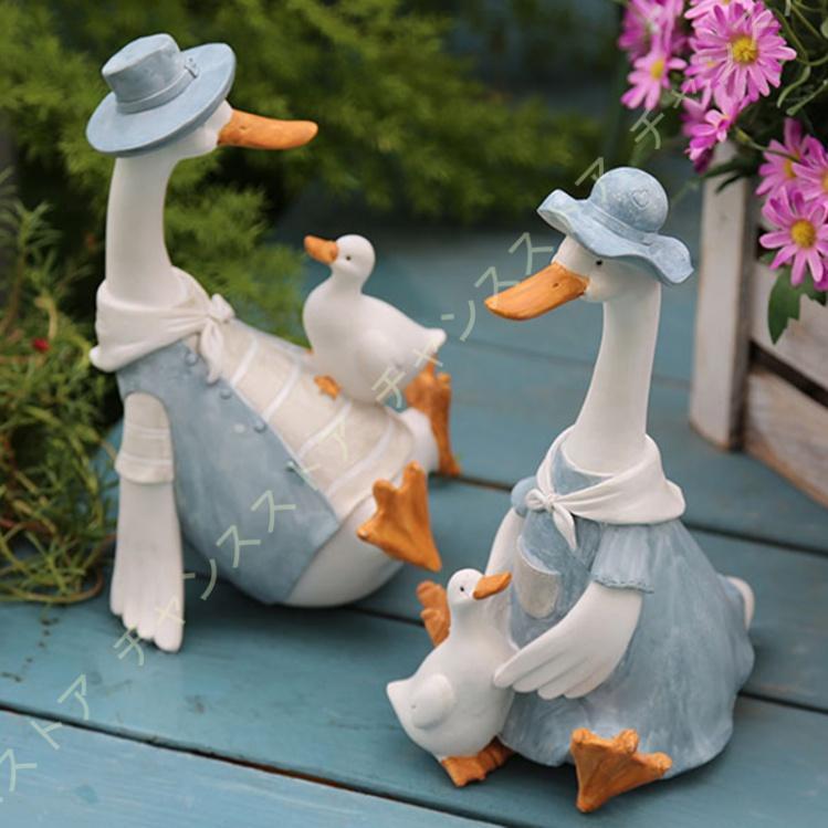 LxRx9 置物 アヒル ダック 夫婦 樹脂 北欧 ガーデニング 飾り物 庭 ガーデン おしゃれ オブジェ 大きいオーナメント カントリー雑貨 : haze grass - 通販 ...
