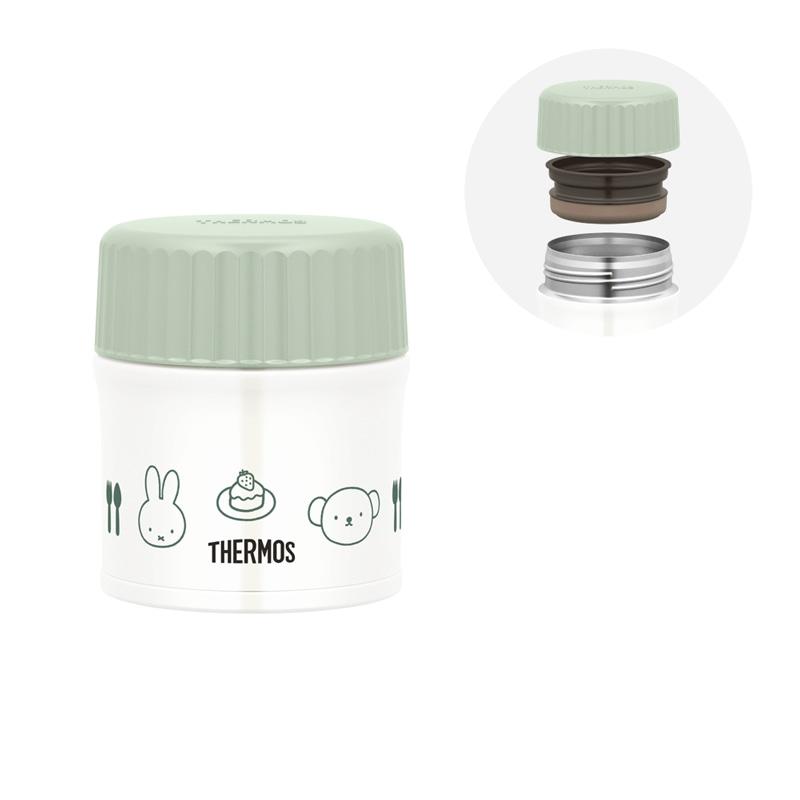 真空断熱スープジャー 300ml ミッフィー ライトグリーン JBU-302B LTG (ランチジャー お弁当 保温 保冷 ステンレス スタンダード サーモス) : 4562344393355 ...