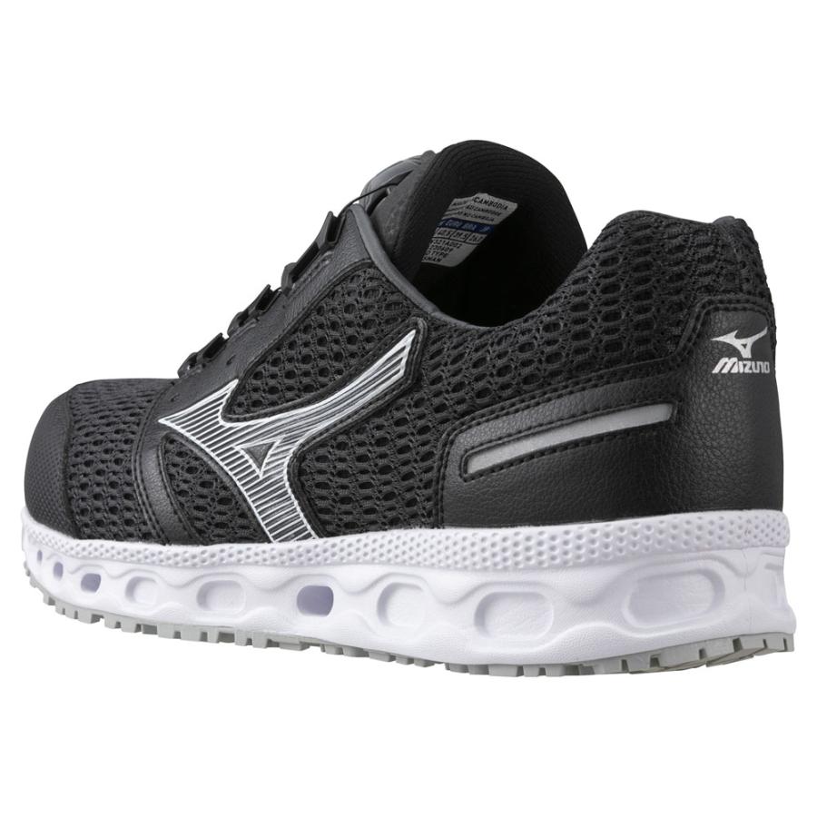 オールマイティ ミズノ ワークシューズ 26.5cm ブラック×シルバー VH