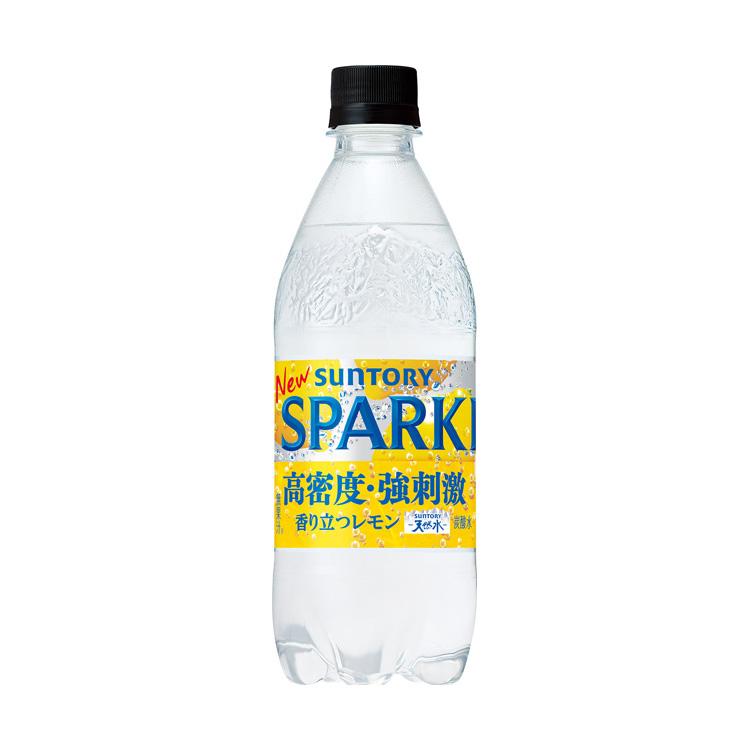 SUNTORY サントリー天然水 スパークリング レモン PET 500ml 48本 【2ケース販売】 (炭酸水 ソフトドリンク suntory 強炭酸 強刺激 発砲水 サントリー ...