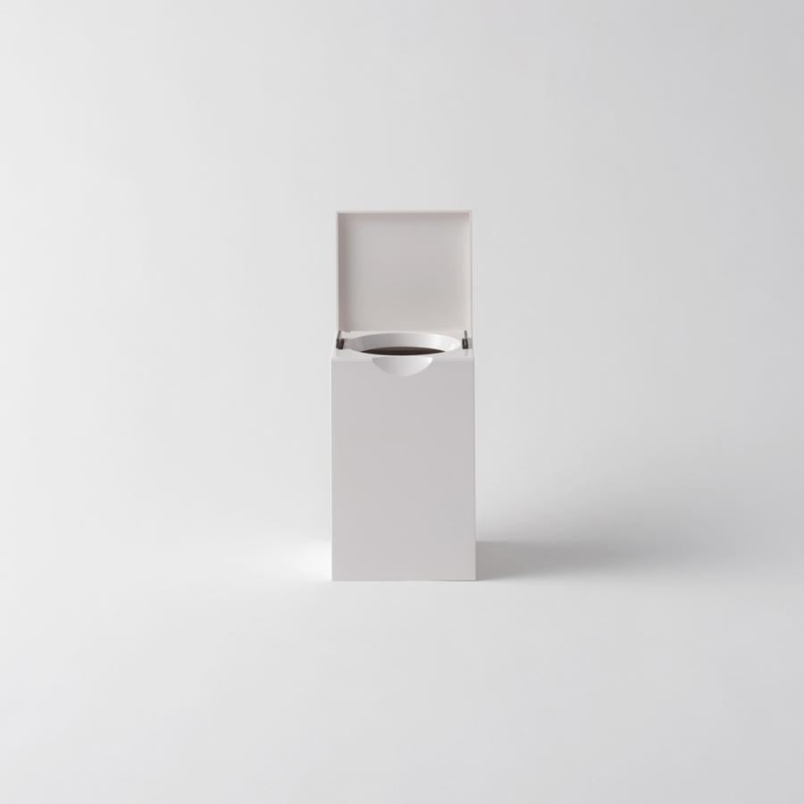 トイレケア トイレポット W (ホワイト) (W062W) マーナ MARNA marna [スクエア トイレ用品 サニタリーポット 汚物入れ サニタリーボックス ...