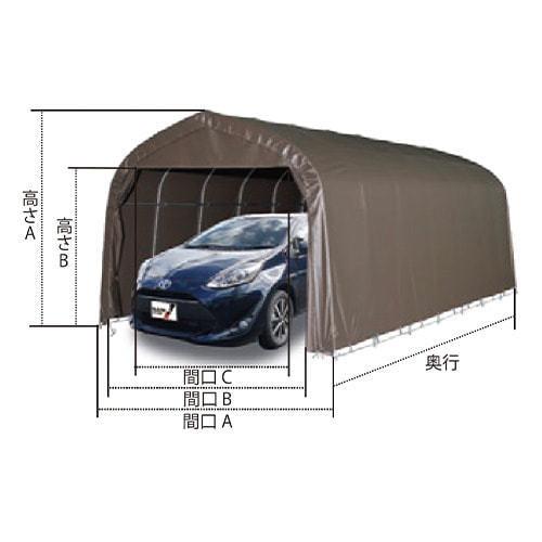 パイプ車庫678M OD・FR普通小型車用（埋め込み式） /南栄工業 送料無料 代金引換不可 車庫 ガレージ ガレージ車庫 : ホームセンターエース - 通販 - Yahoo!ショッピング