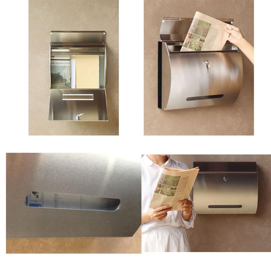 （メーカー直送）MOJYU 壁掛けポスト Mauro マウロ ステンレス WM-043 : 4580752760231 : ホームセンターブリコYahoo!店 - 通販 - Yahoo!ショッピング