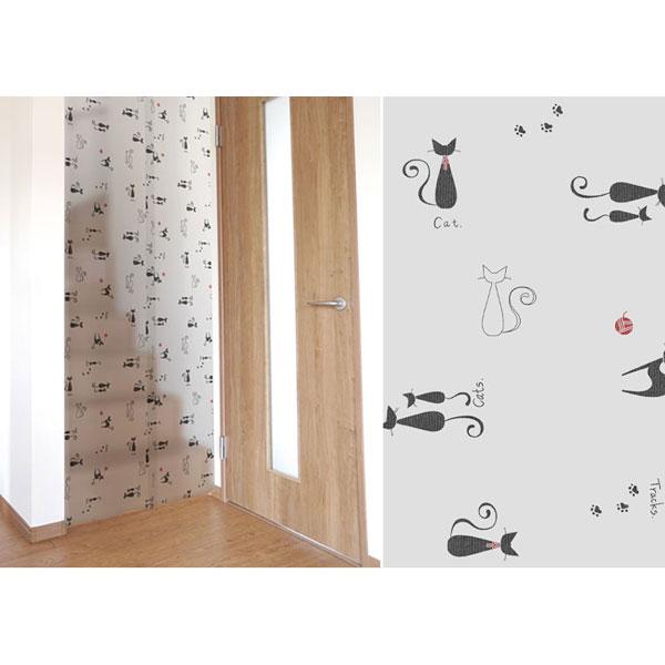 （メール便送料無料）明和グラビア 間仕切りのれん ネコ ブラック 約90×250cm 間仕切りカーテン ビニールカーテン LMP-01 : ホームセンターブリコYahoo!店 - 通販 ...