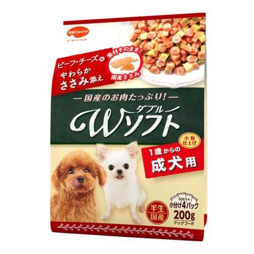 ビタワン君 のWソフト 成犬用 ビーフ・チーズ味・やわらかささみ添え 日本ペットフード :1212730:ホームセンターグッデイ - 通販 ...