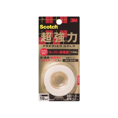Scotch 3M スコッチ 超強力両面テープ プレミアゴールド スーパー多用途 KPS-19 19mm×1.5m (コンパクト便可) : ホームセンターグッデイ - 通販 - Yahoo ...