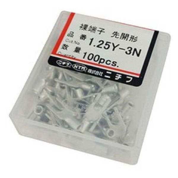 ニチフ Y型端子 1.25Y-3N 100個 (コンパクト便可) : ホームセンターグッデイ - 通販 - Yahoo!ショッピング