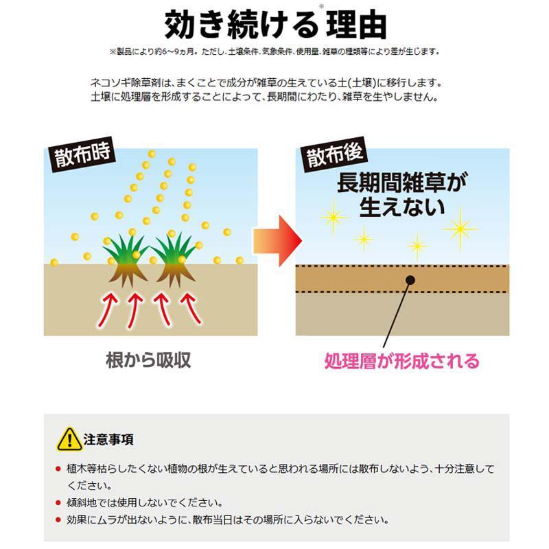 レインボー薬品 [即納在庫品] ネコソギブロックV粒剤 3kg×6箱セット 園芸薬品 除草剤 粒状除草剤 スギナ長期効果持続 ネコソギエースV 後継品 : ホームセンターバローYahoo!店 ...