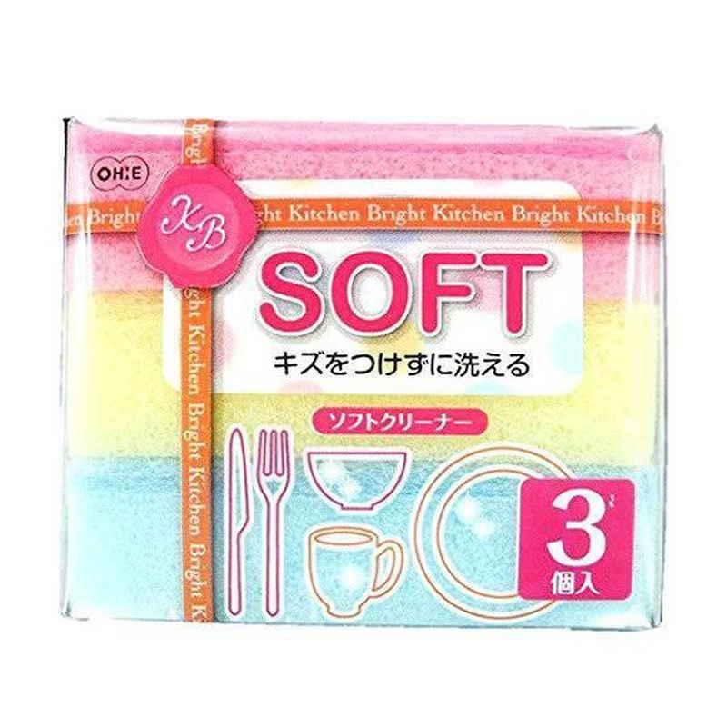 オーエ キッチンスポンジ KB ソフトクリーナー 3個入り : ホームセンターバローYahoo!店 - 通販 - Yahoo!ショッピング