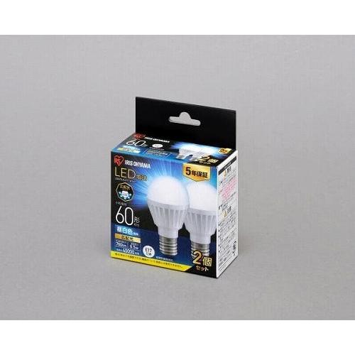 IRIS OHYAMA アイリスオーヤマ LED電球 E17 広配光 60形相当 昼白色 2個セット LDA7N-G-E17-6T62P : ホームセンターバローYahoo!店 - 通販 ...