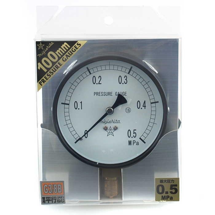 右下精器 汎用圧力計A100・G3／8 S-41・0．5MPA : ホームセンターバローYahoo!店 - 通販 - Yahoo!ショッピング