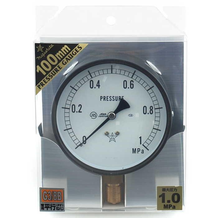 右下精器 汎用圧力計A100・G3／8 S-41・1．0MPA : ホームセンターバローYahoo!店 - 通販 - Yahoo!ショッピング