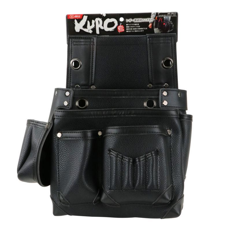 SK11 黒 釘袋 墨ツボホルダー付き SSL-NB-13 ( 収納用品 サック 藤原産業 ) : ホームセンターバローYahoo!店 - 通販 - Yahoo!ショッピング