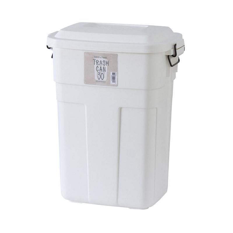 ゴミ箱 ふた付き ロック ダストボックス おしゃれ 日本製 W39×D27×H48.6 ホワイト トラッシュカン 30L LFS-934WH 東谷 : ホームセンターバローYahoo!店 ...