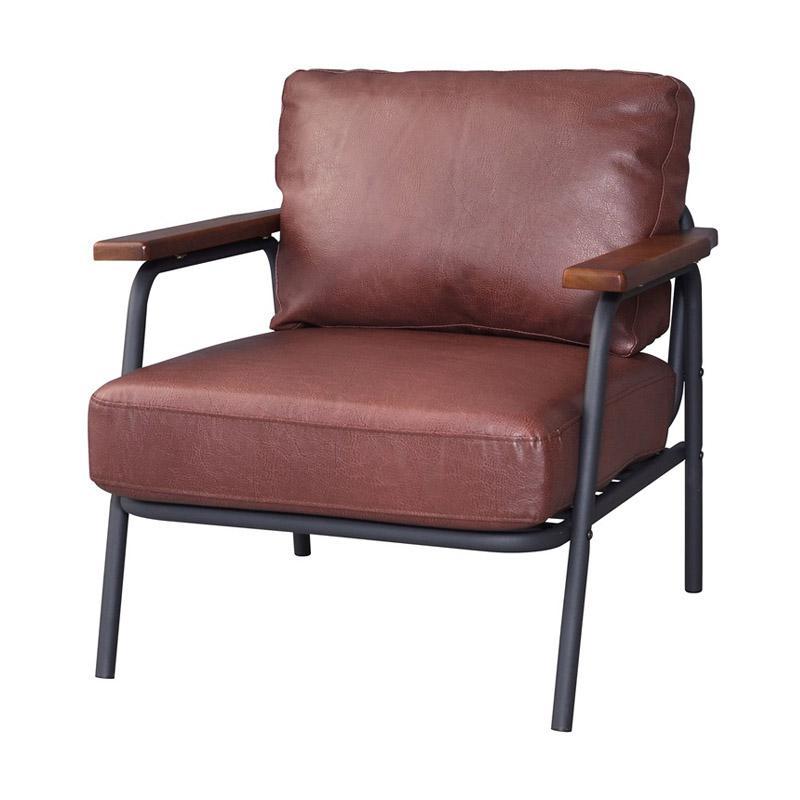 ソファー 一人掛け 一人用 W71×D78×H77 ブラウン ボイド 1人掛 HS-954 東谷 azumaya : ホームセンターバローYahoo!店 - 通販 - Yahoo!ショッピング