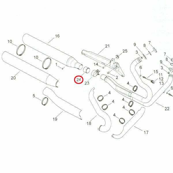 ハーレー ダビッドソン スリップオン マフラーガスケット FLSB等 65900040 : HD-PARTS ハーレーパーツ カスタム専門店 ...
