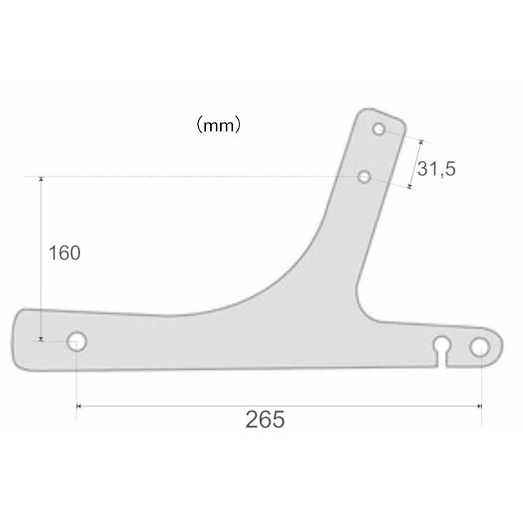 【Westland Customs】ダイナ用シーシーバー汎用サイドプレート ブラック :923767:HD-PARTS.JP - 通販 ...