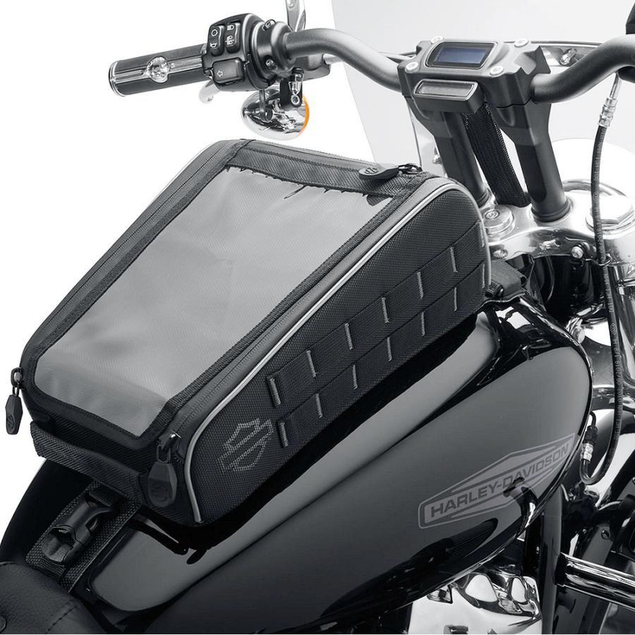 ハーレー純正 M8ソフテイル Onyx プレミアム ラゲッジ タンクバッグ 93300159 : HD-PARTS ハーレーパーツ カスタム ...