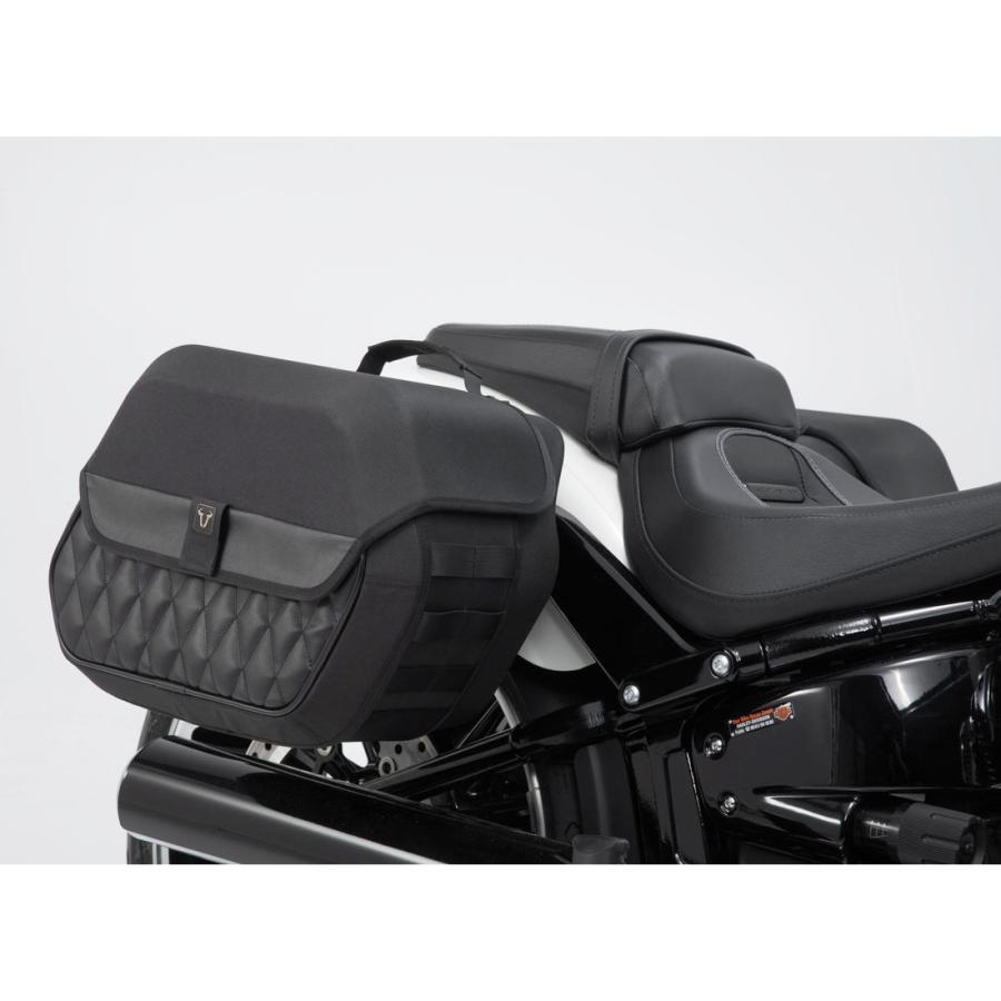 ハーレー・M8ソフテイル FXBR用レジェンドギア サイドバッグシステム 左右セット SW-MOTECH BC-HTA-682-20500 ...