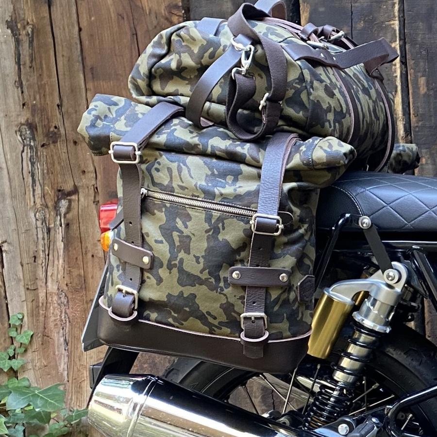 PODEROSA Dakhla クイックリリース・サドルバッグ 12L (カモ/ブラウンレザー) : dakhla-cmbr : HD ...
