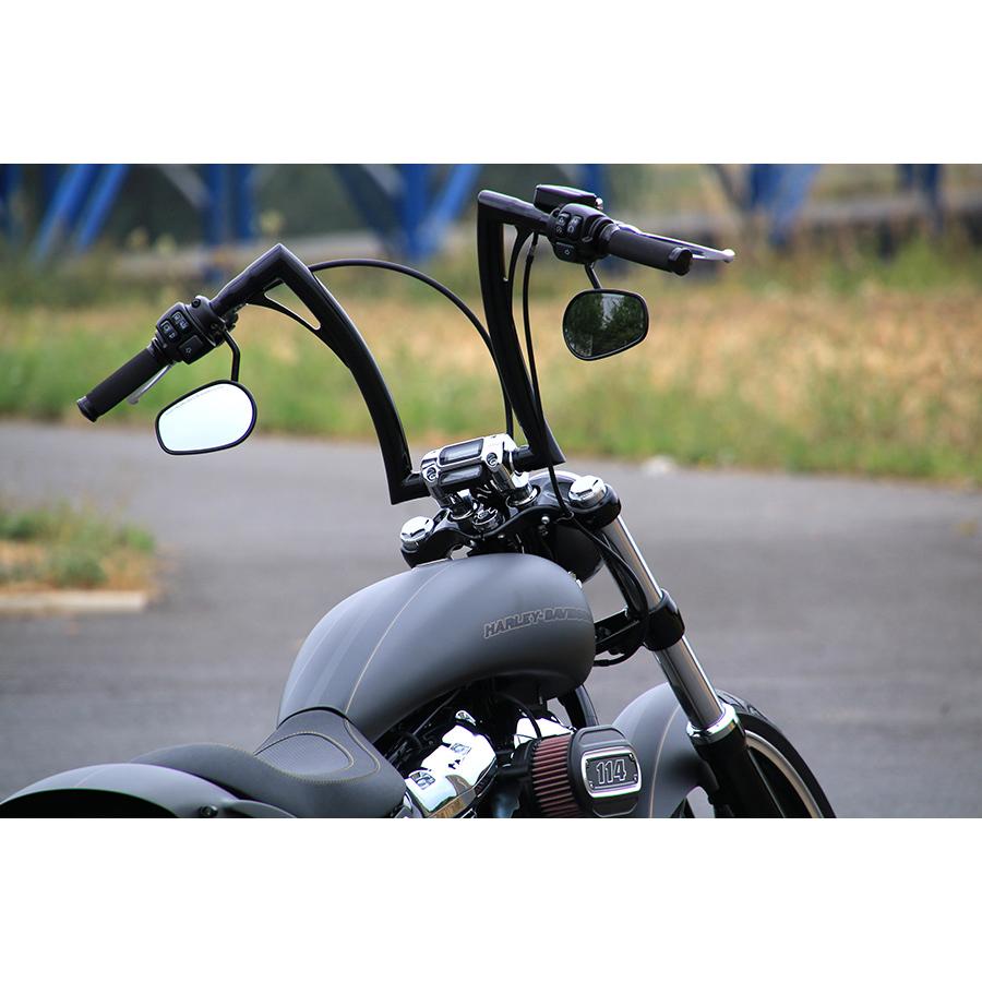 KODLIN FLOW-BAR スーパーファット・ハンドルバー トール ロウスチール : HD-PARTS ハーレーパーツ カスタム専門店 ...