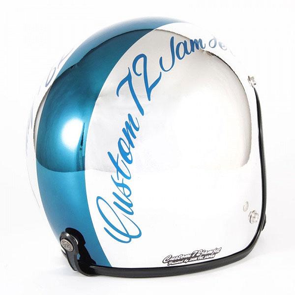 JCPシリーズ CHROMES ジェットヘルメット クローム ブルーライン 72JAM : HD-PARTS ハーレーパーツ カスタム専門店 - 通販 - Yahoo!ショッピング