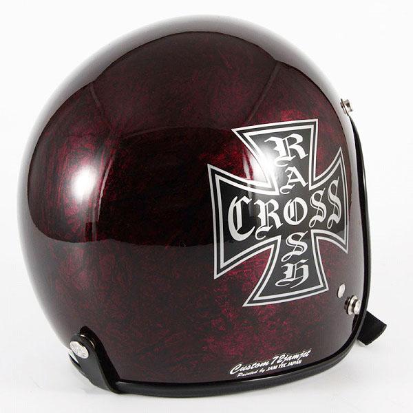 JCPシリーズ RASH CROSS ジェットヘルメット レッドブラウンラップ 72JAM : HD-PARTS ハーレーパーツ カスタム専門店 - 通販 - Yahoo!ショッピング