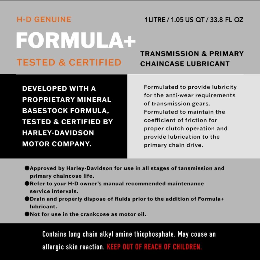 Harley Davidson 62600033 ハーレー純正 フォーミュラープラス トランスミッション＆プライマリー チェーンケース ルブリ ...