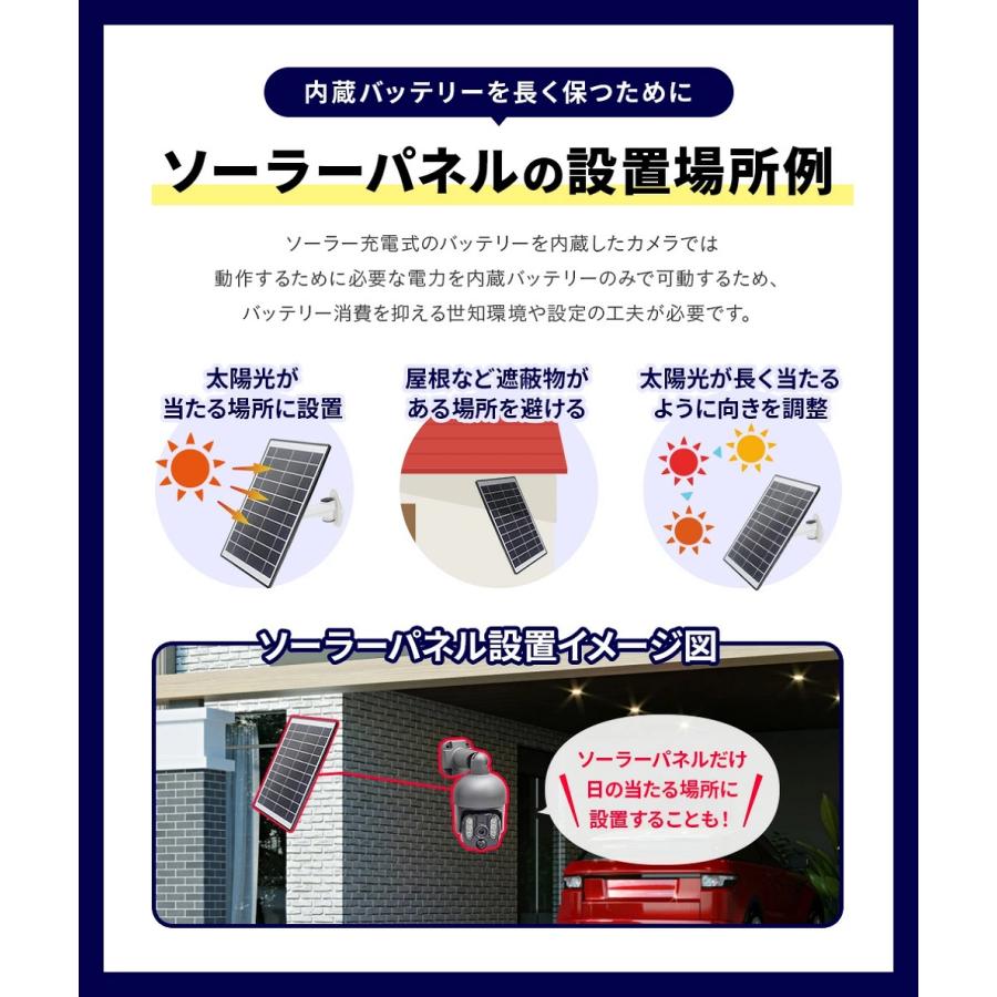 塚本無線 みてるちゃんWSP WTW-WSP21-BL 低照度モデル 防犯カメラ パンチルト ソーラー 300万画素 監視カメラ SDカード録画 PTZ 21000mAh microSDカード ...