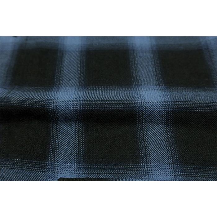 BLUCO ブルコ ビッグポケットワークシャツ オンブレチェック ネイビー 半袖 143-21-004 : HEAD LOCK - 通販 ...