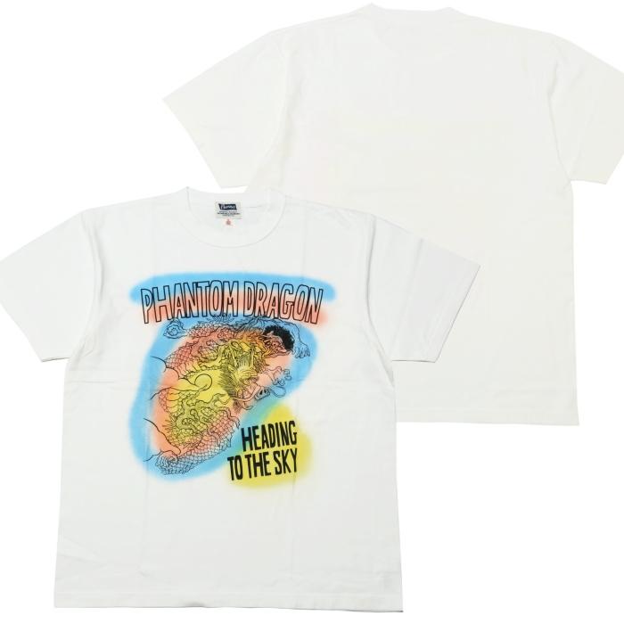 Pherrow's フェローズ Tシャツ PHANTOM DRAGON ファントムドラゴン メンズ 半袖 ホワイト : HEAD LOCK - 通販 - Yahoo!ショッピング