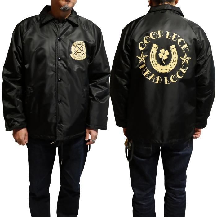HEAD LOCK ヘッドロック コーチジャケット 裏ボアGOOD LUCK グッドラック オリジナル H LJK-015 ブラック : HEAD LOCK - 通販 - Yahoo!ショッピング