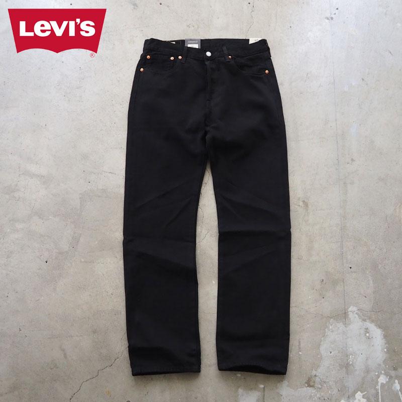 Levi's リーバイス デニム パンツ 501 ジーンズ オリジナルフィット 005010165 ストレート デニムパンツ ブラックデニム ...