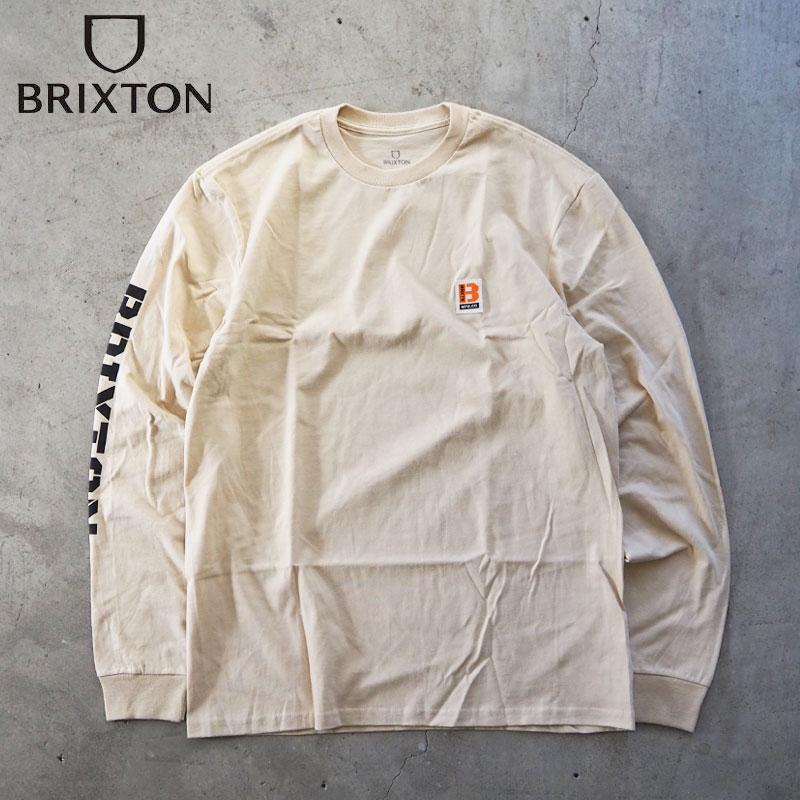 BRIXTON ブリクストン ロンT メンズ BUILDERS L/S STT 16977 長袖 Tシャツ ロングスリーブ 長袖Tシャツ 袖ロゴ プリント スタンダードフィット ...