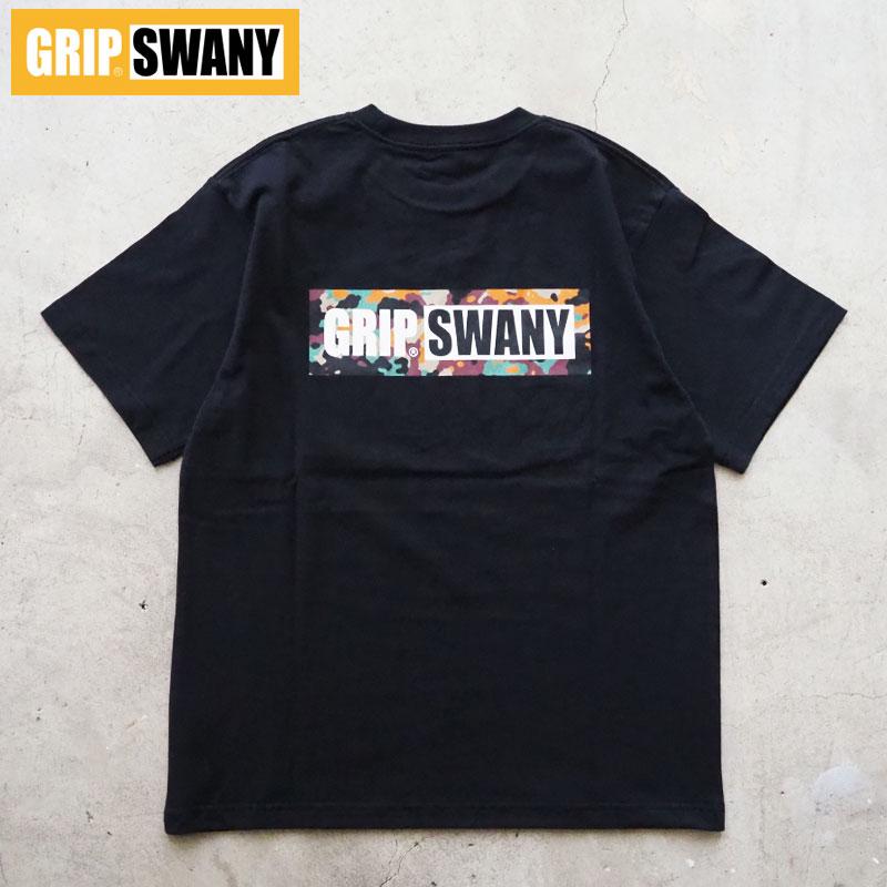 GRIP SWANY グリップスワニー Tシャツ 半袖 RIP メンズ BOX LOGO TEE GSC-71 ボックスロゴ プリント カモ ...